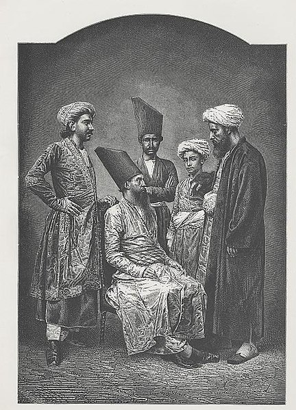 Persians in Bombay, 1878 - Émile Bayard - WikiArt.org