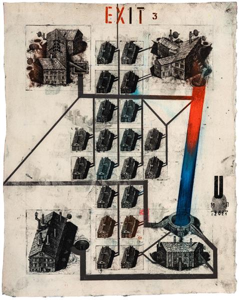 Exit 3, 2021 - Pavlo Makov - WikiArt.org