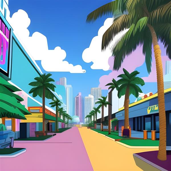 Miami Beach, 2023 - ILYA CHERVONY - WikiArt.org