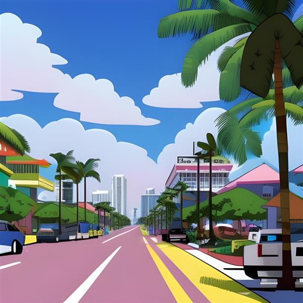 Miami Beach, 2023 - ILYA CHERVONY - WikiArt.org