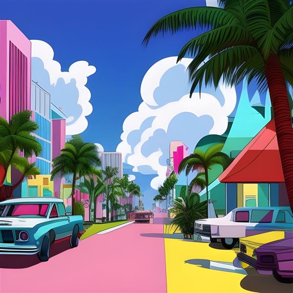 Miami Beach, 2023 - ILYA CHERVONY - WikiArt.org