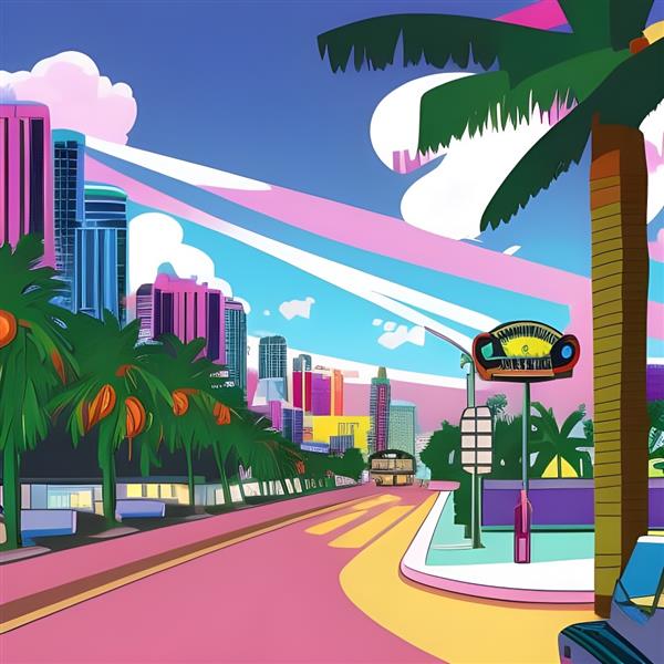 Miami Beach, 2023 - ILYA CHERVONY - WikiArt.org