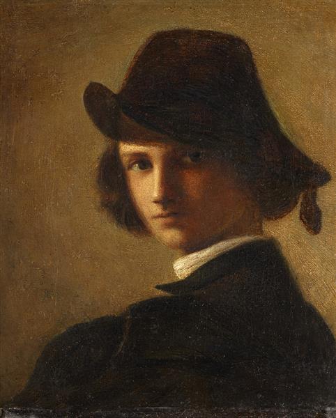 Self-portrait as a boy, 1845 - 1846 - Anselm Feuerbach - WikiArt.org