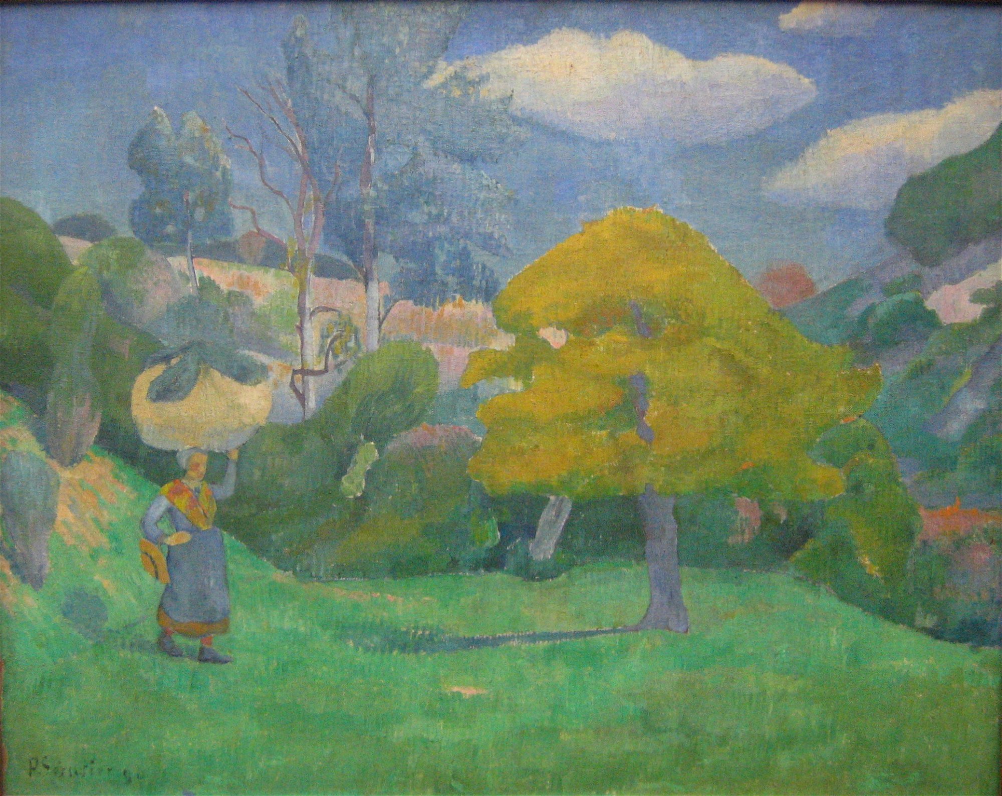 Breton woman going to the washing place, 1890 - Paul Serusier - WikiArt.org