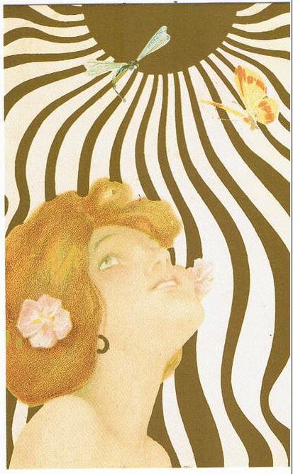 Sun women, 1901 - Raphael Kirchner - WikiArt.org